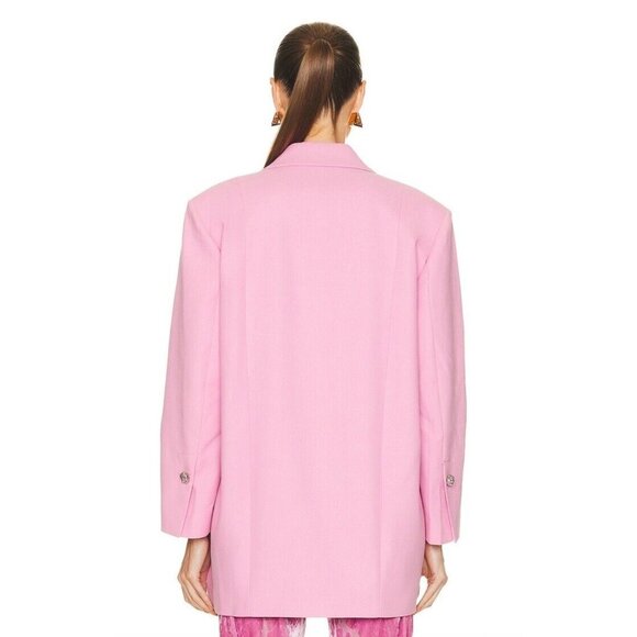 Ganni | Jackets & Coats | Ganni Cotton Suiting Oversized Blazer Lilac ...